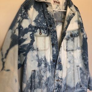 Wrangler | Jackets & Coats | Custom Bleached Denim Jacket | Poshmark